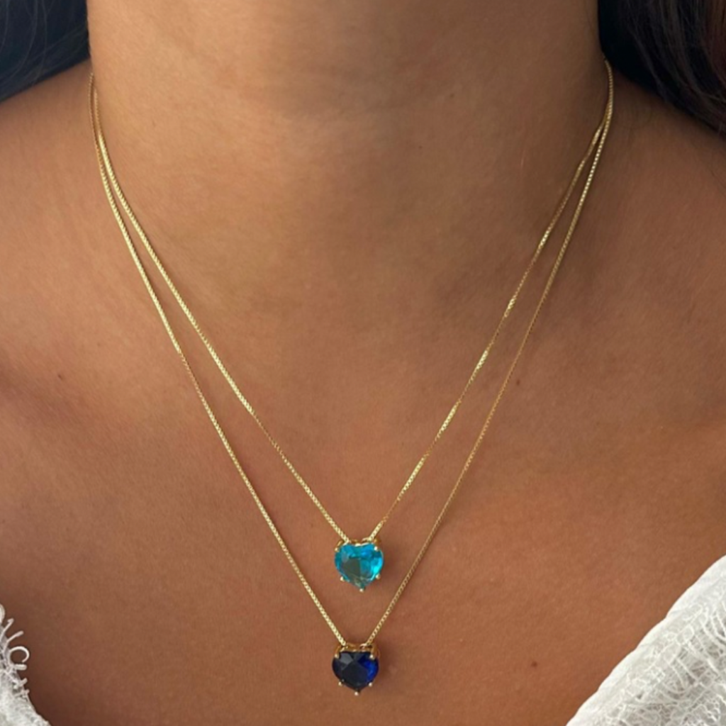 Cadena corazón azul – Murana