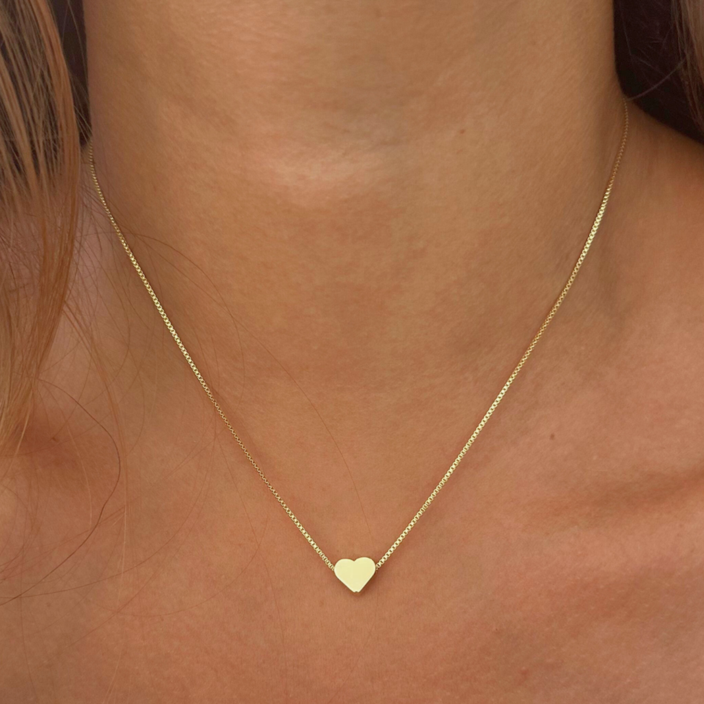 Cadena corazón mini liso – Murana Jewelry