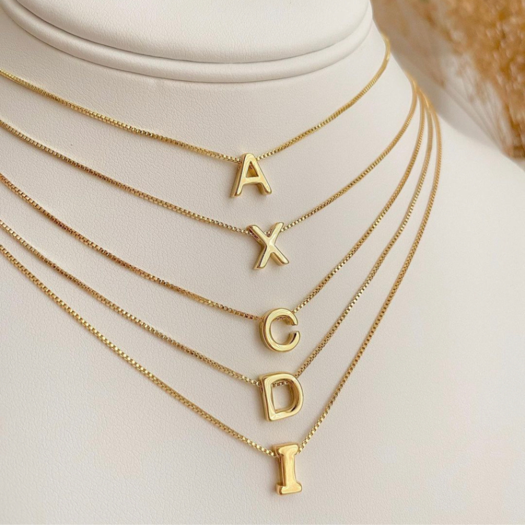 Cadena inicial lisa – Murana Jewelry